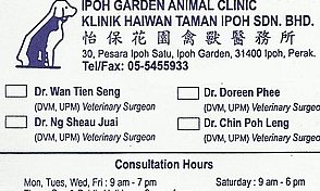 klinik veterinar di ipoh garden, Malaysia - klinikveterinarnearme.one
